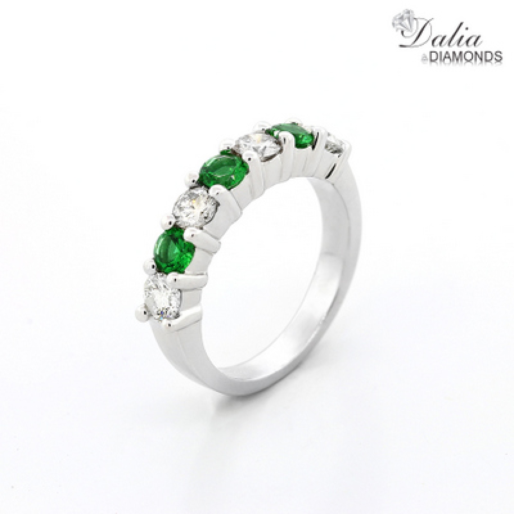Seven Stone Ring total 1.05 cts set in 14k white gold,Cheap Diamond ...