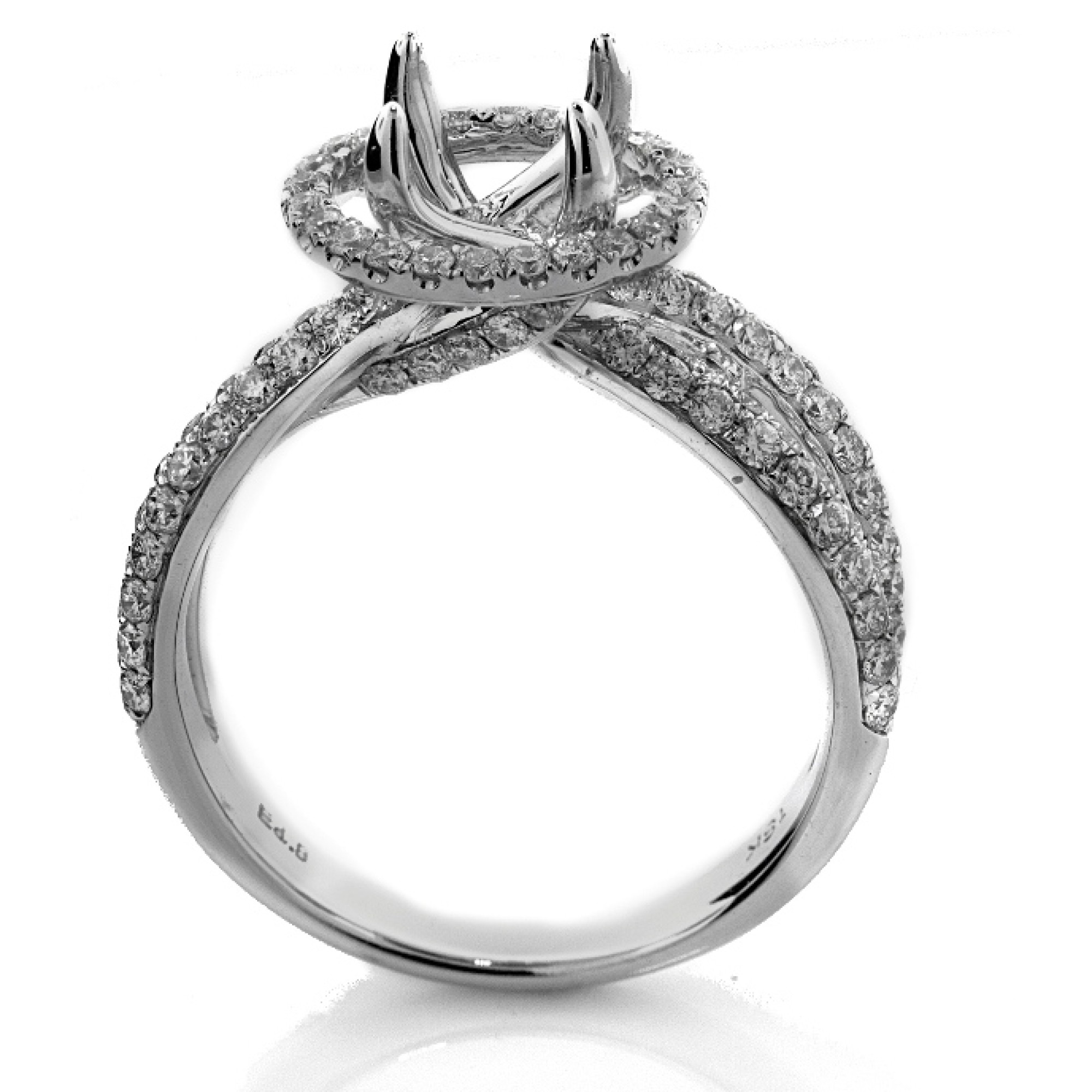 Diamond Micro Pave Halo with Split Shank Setting,Cheap Diamond ...